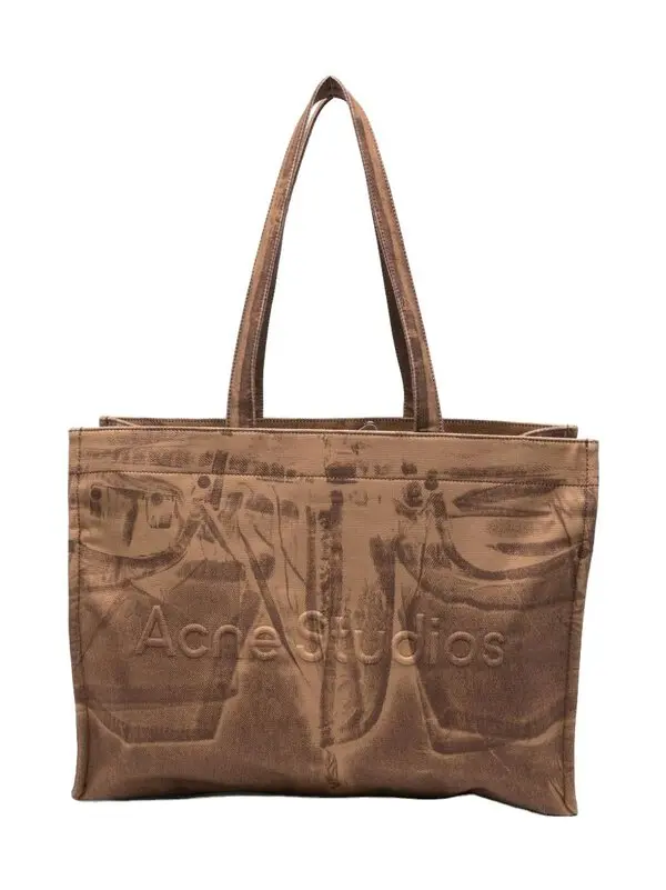 Acne Studios Denim-print Effect Bag - Multicolor