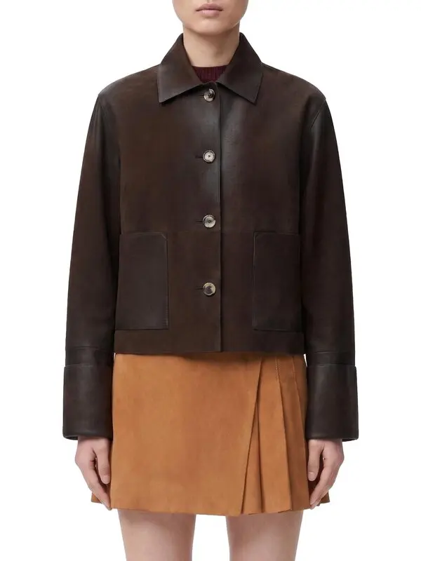 Loewe Lamb Leather Jacket - Brown