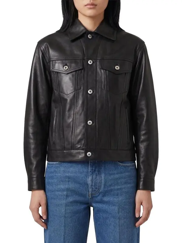 Bottega Veneta Leather Jacket - Black