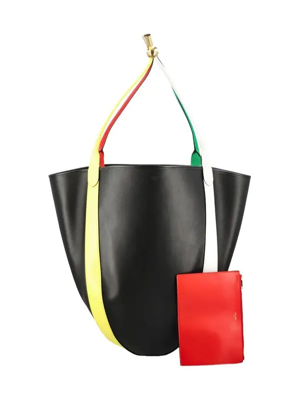 Celine Drop Large Leather Bucket Bag - Multicolor