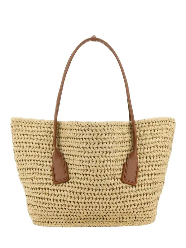 Bottega Veneta Raffia Tote Bag - Multicolor