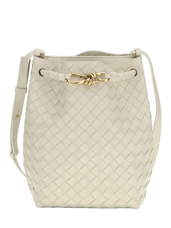 Bottega Veneta Lamb Ovis Aries Shoulder Bag - Cream