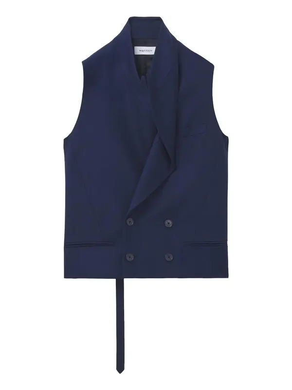 Alexander McQueen Tailored Waistcoat - Indigo