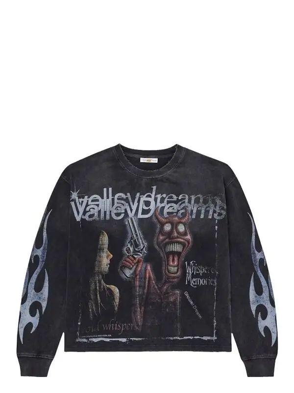 VALE FOREVER Psychopath Long Sleeve T-shirt - Black