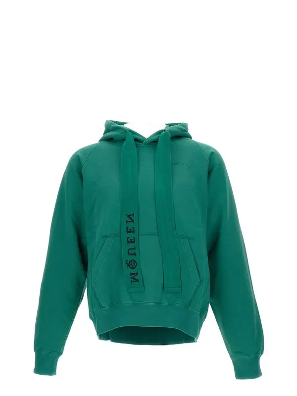Alexander McQueen Cotton Hoodie With Drawstring - Multicolor