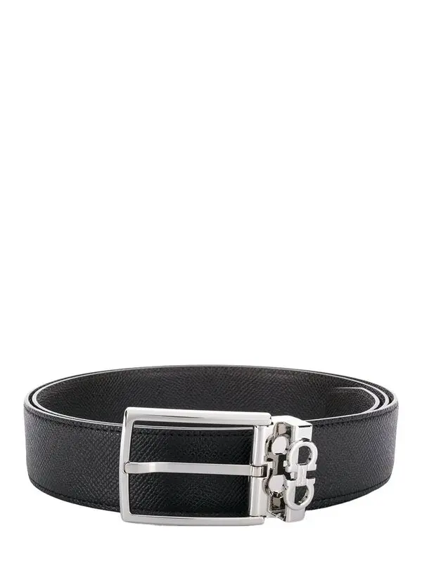 FERRAGAMO Gancini Belt - Black