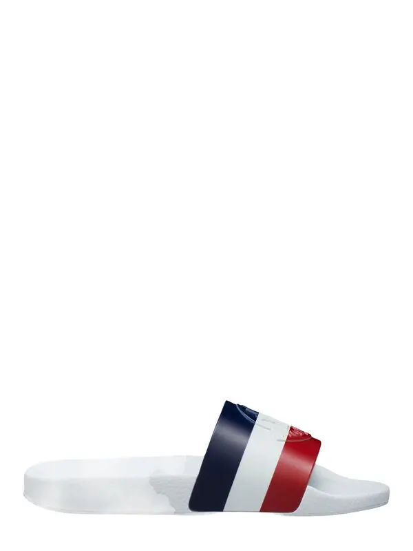 Moncler Tricolore Logo Slides - Multicolor