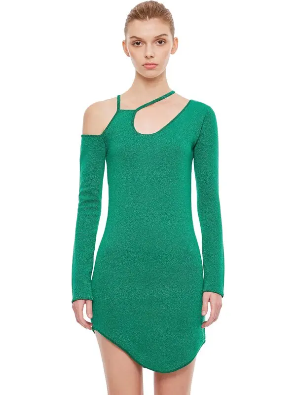 JW Anderson Asymmetrical Cut-out Detail Dress - Multicolor