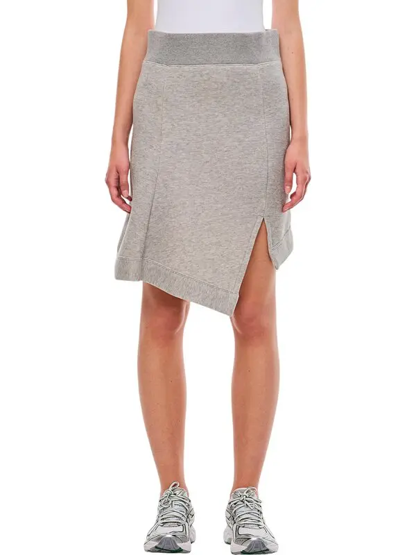 Sacai Asymmetrical Knee-length Sweat Skirt - Multicolor