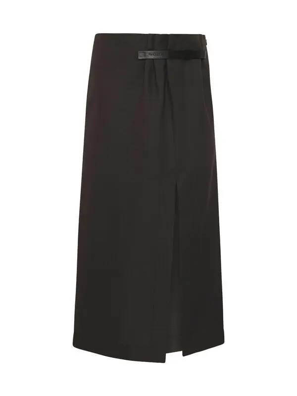 JW Anderson Long Skirt With Strap Detail And Slit - Multicolor