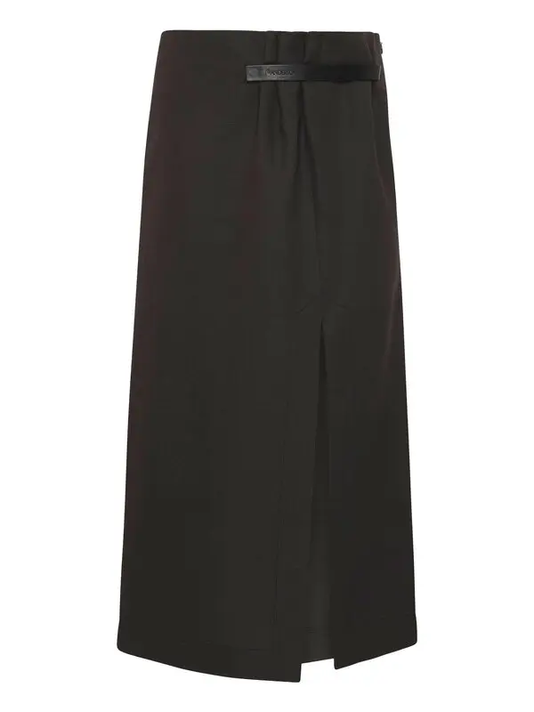 JW Anderson Long Skirt With Strap Detail And Slit - Multicolor
