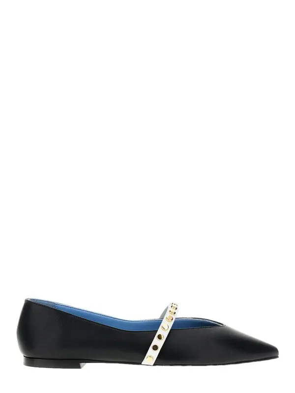 Alexander McQueen Leather Ballerinas With Cord Detail - Multicolor