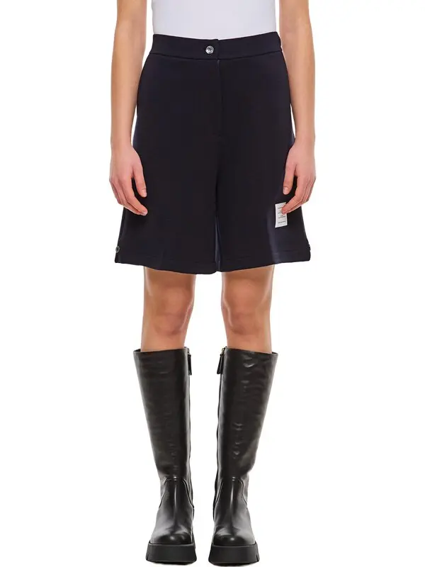 Thom Browne High Waisted Shorts With Logo Detail - Multicolor