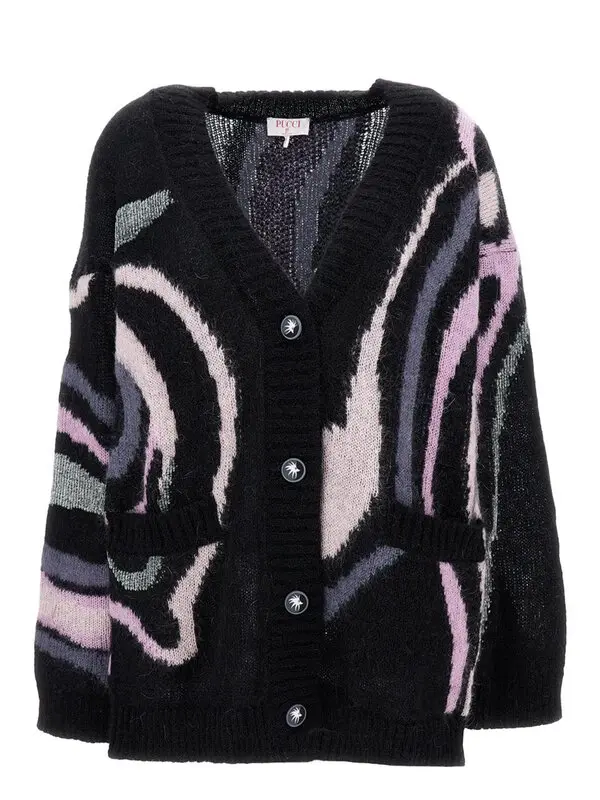 Emilio Pucci Mohair Blend Cardigan - Multicolor