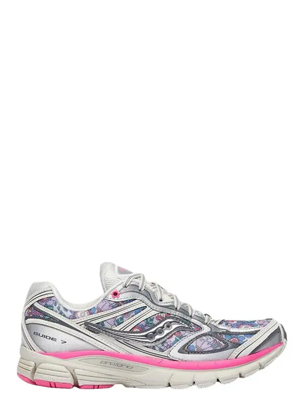 Saucony Wmns Guide 'quartz Floral' Athletic Shoes - Silver