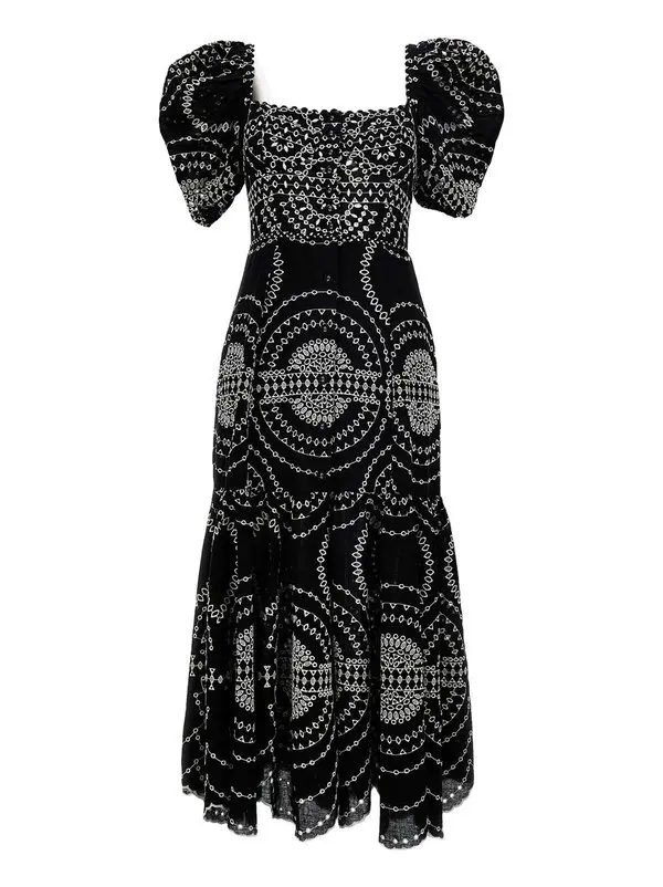 Charo Ruiz Ibiza Kaysa Embroidered Dress - Multicolor