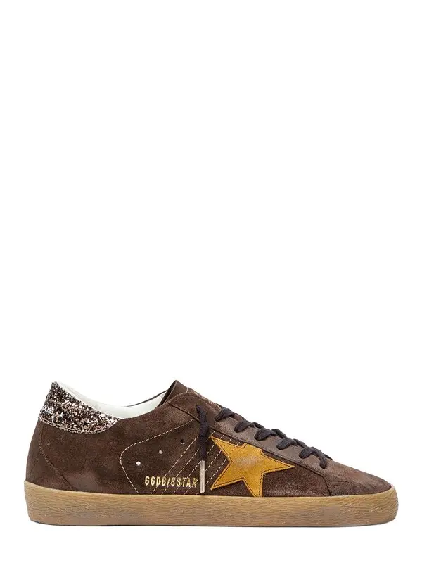 GOLDEN GOOSE Super-star Sneakers With Glitter Star Detailing - Multicolor