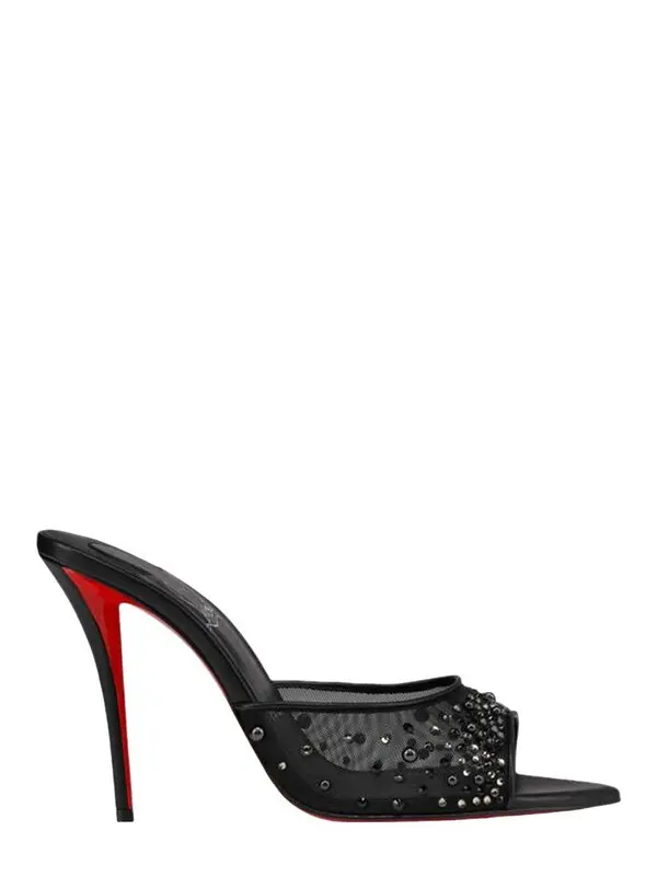 CHRISTIAN LOUBOUTIN Miss Z Mule Degrasstrass Perla - Black