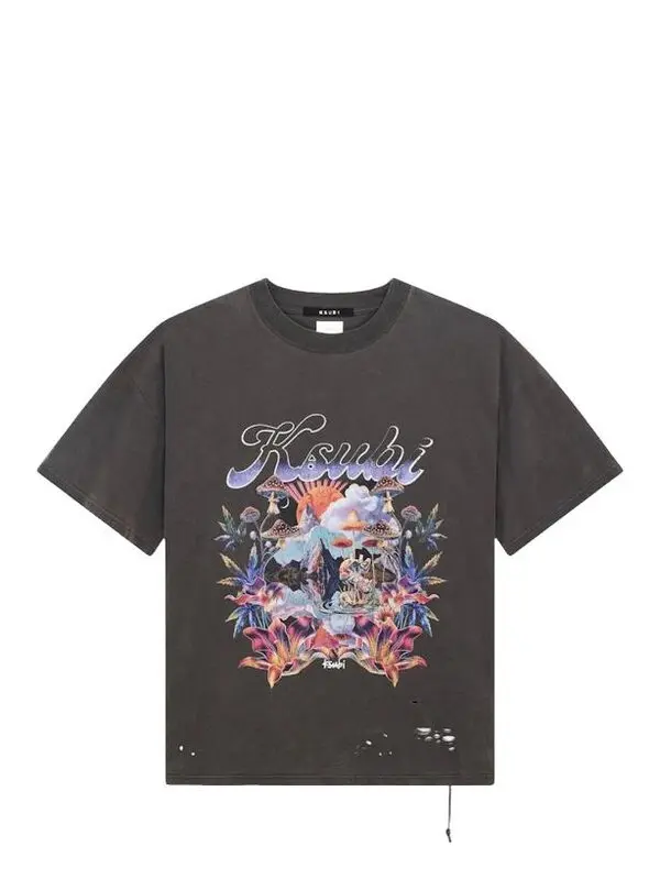 Ksubi Hendrix Old Ekcess Short Sleeve Tee Shirt - Black