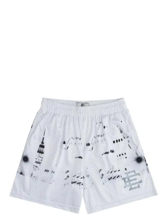ERIC EMANUEL Ee Basic/core Short - White Sky Blueline/silver