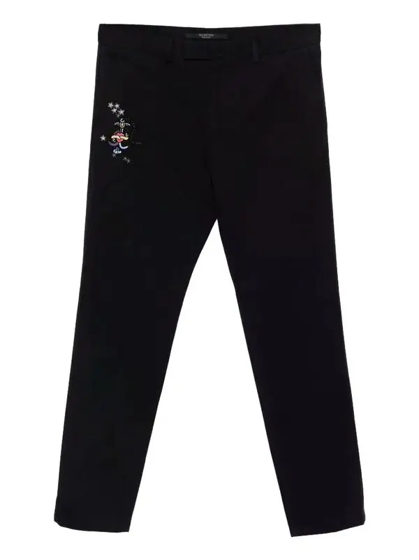 Valentino Garavani Beaded Embroidery Tailored Trousers - Black