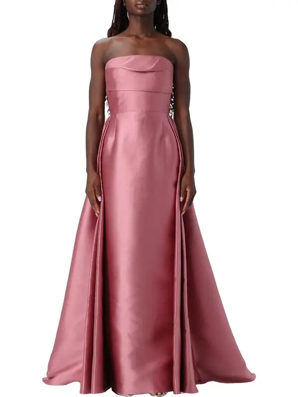 Solace London Strapless Gown - Pink