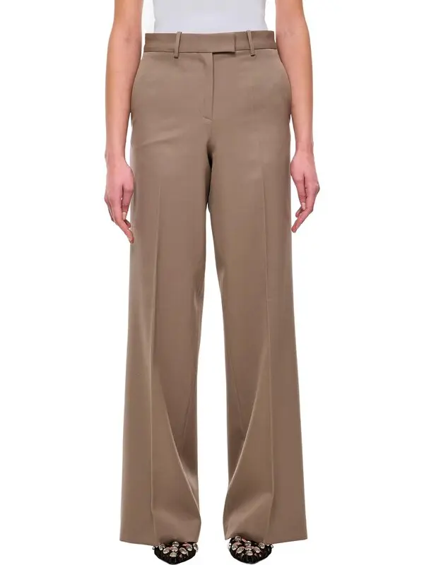 Attico Long Gabardine Trousers - Multicolor