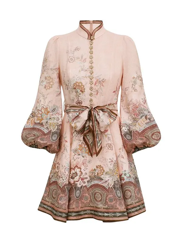 Zimmermann Alchemy Button Mini Dress - Multicolor