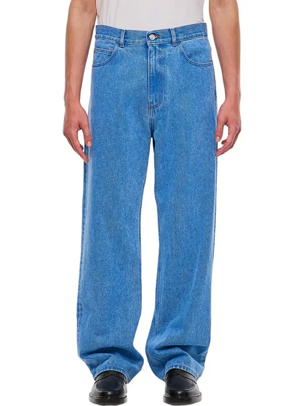 Marni Cotton Denim Trousers - Multicolor