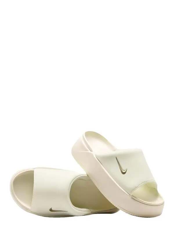 Nike Calm Elevation Platform Slide Sandals - White