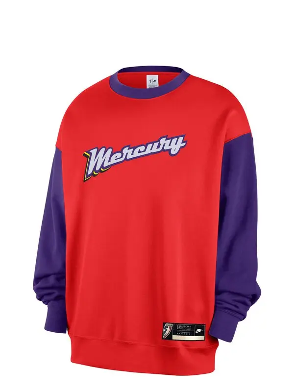Nike Phoenix Mercury Court Origins Wnba Fleece Crewneck Sweatshirt - Red