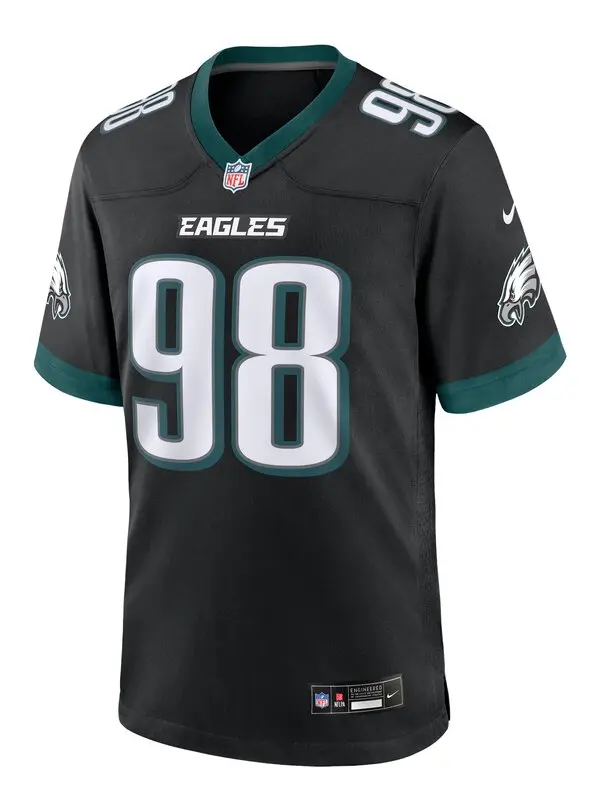 Nike Jalen Carter Philadelphia Eagles Nfl Game Jersey - Black