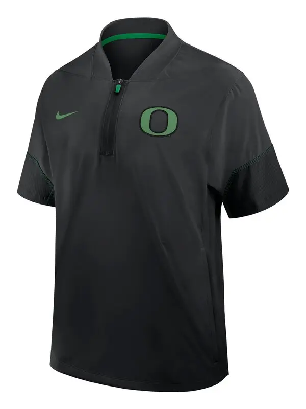 Nike Oregon Ducks Short Sleeve Hooded Jacket - Black