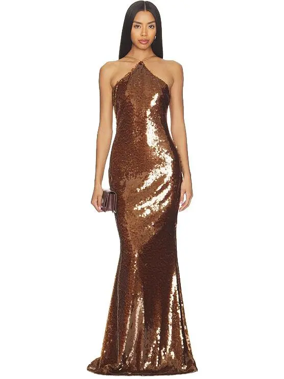 SONYA MODA Luna Gown - Bronze