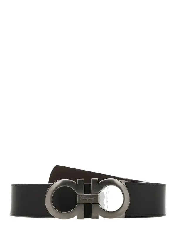 FERRAGAMO Salvatore Double Gancini Belt - Multicolor