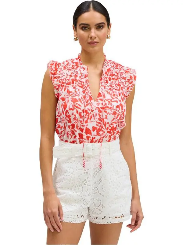 ALLISON NEW YORK Allisonmckay Printed Blouse - Floral / Multicolor