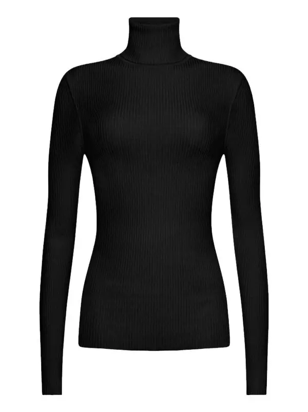 Wolford Ribbed Turtleneck Knitwear - Black