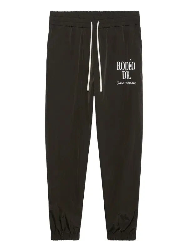 1989 STUDIO Elastic Waist Sports Pants - Black