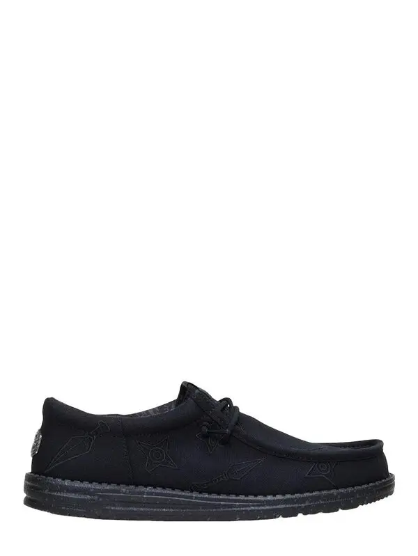 HEY DUDE Wally Funk Naruto Weapons Slip On - Black