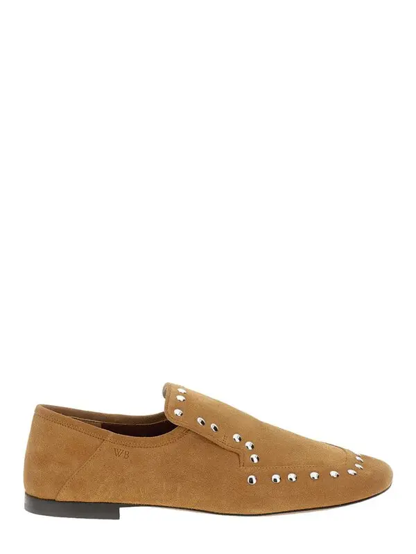 WALES BONNER Studded Suede Slip-on Slippers - Multicolor