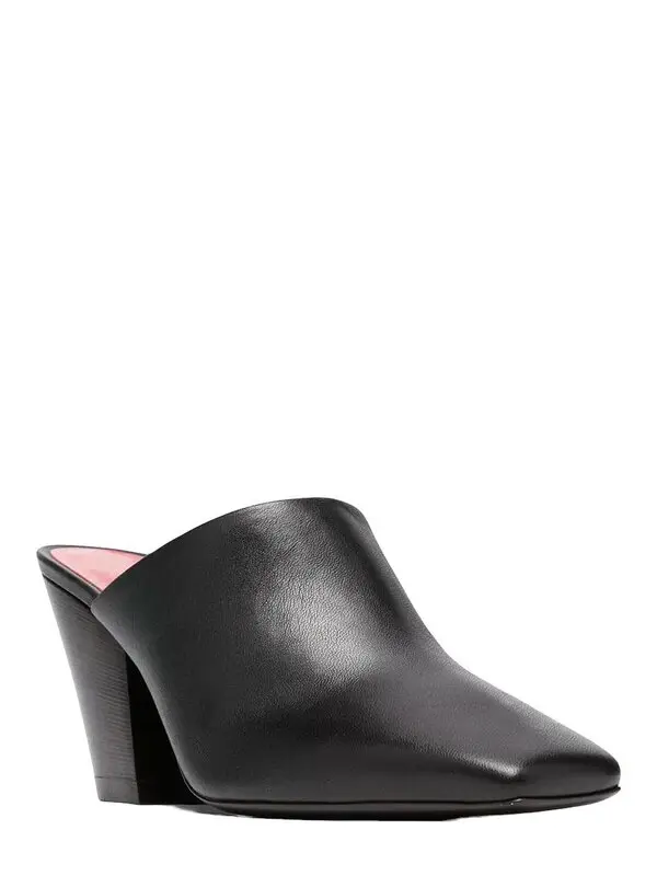 Shanghai Tang X Yuni Ahn Square-toe Mules - Black
