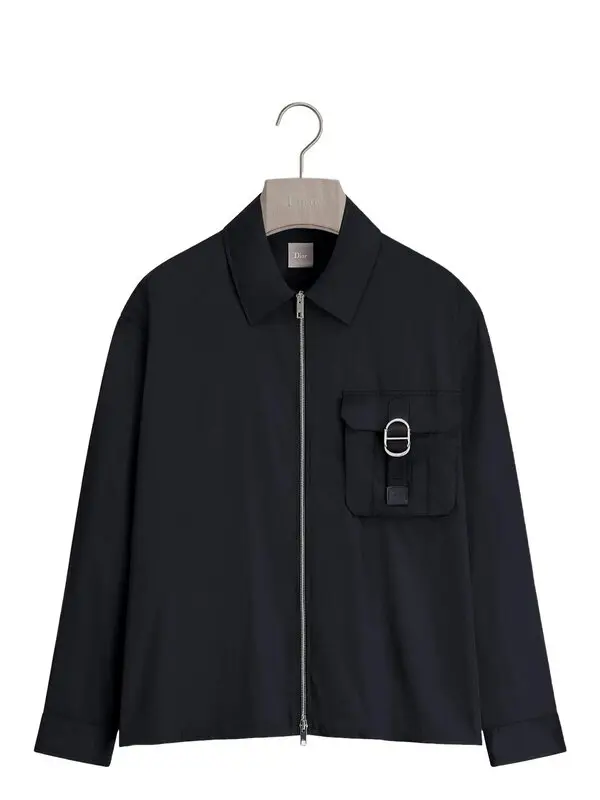 Dior Zip-front Ring-pocket Jacket - Black