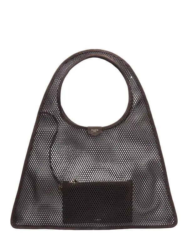 Alaïa Woven Leather Shoulder Bag - Brown