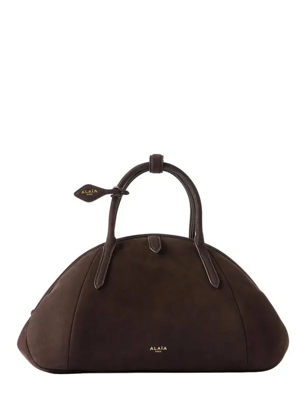 Alaïa Suede Small Tote Bag - Brown