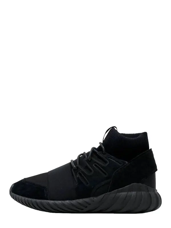 Adidas Tubular Doom "blackout" High Top Sneakers - Black