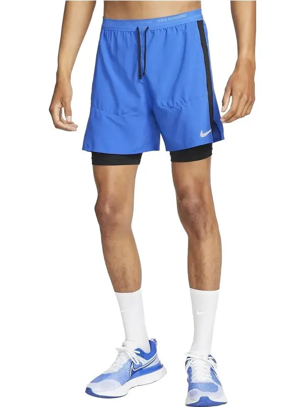 Nike Dri-fit Hybrid Running Shorts - Blue