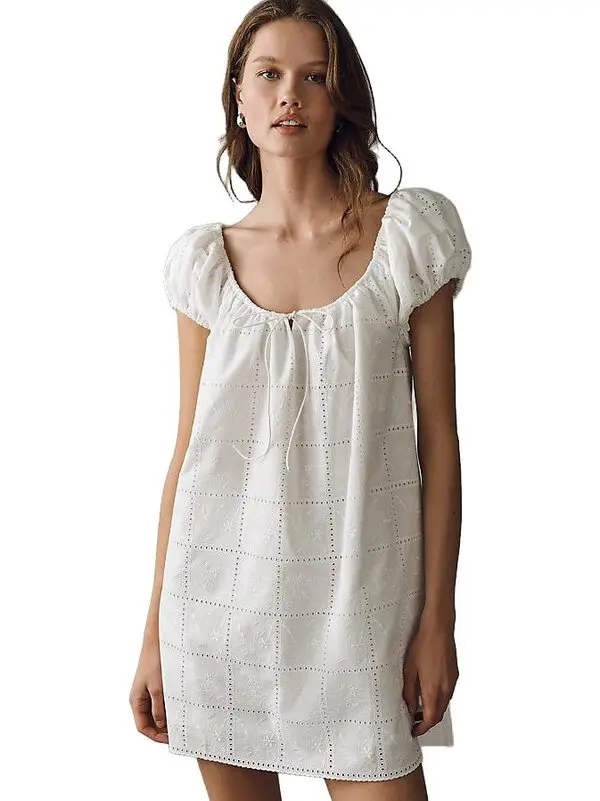 Faithfull The Brand Serafina Mini Dress - White