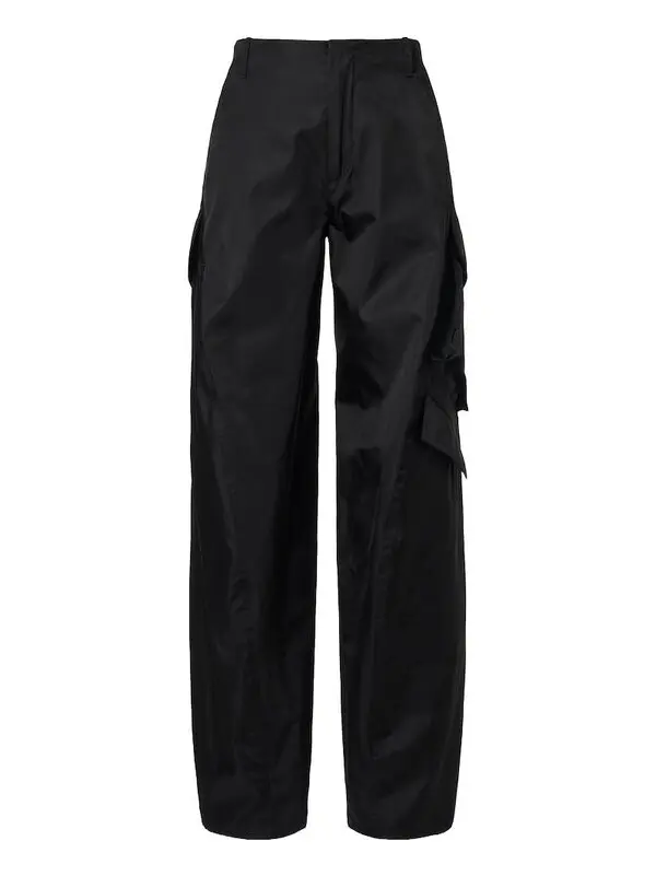 Alaïa Taffeta Cargo Pants - Black