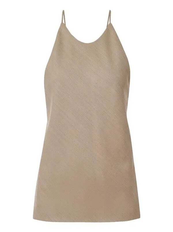 Calvin Klein Erin Wool-blend Top - Grey