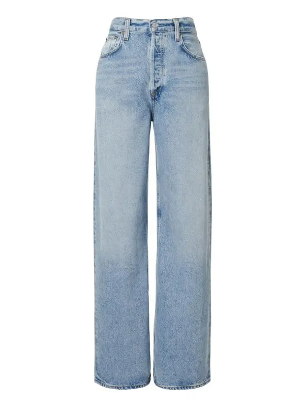 AGOLDE Low Slung Baggy Wide-leg Jeans - Blue